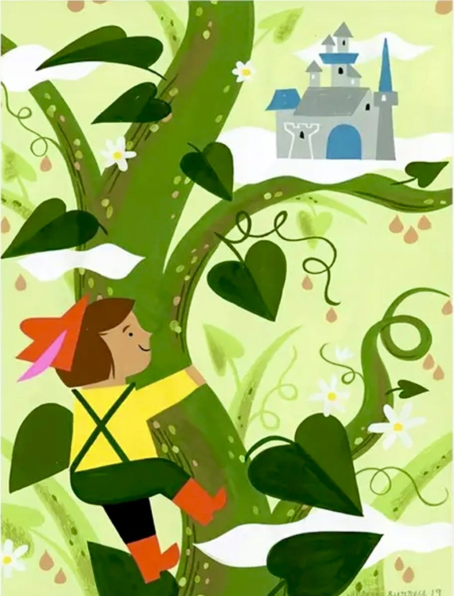 Jack and the Beanstalk Fairy Tale Art Print